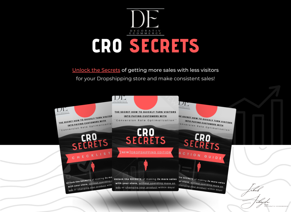 CRO SECRETS Bundle ⁞ Dropshipping