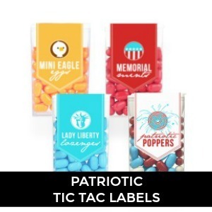 Patriotic Tic Tac Labels