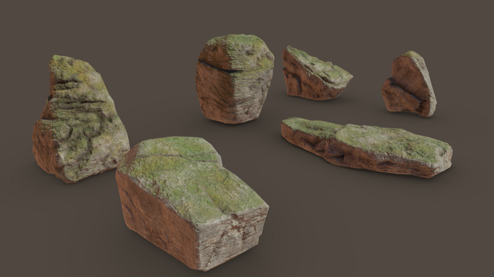 (Free) Realistic Rocks - Asset LowPoly
