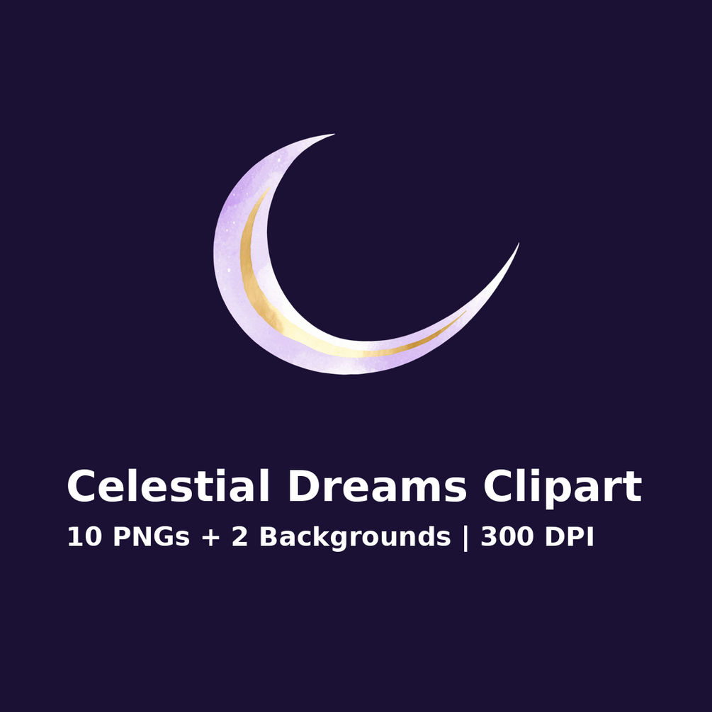 Celestial Dreams Clipart Pack