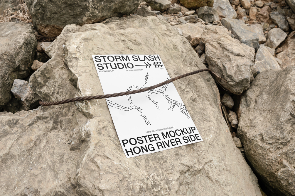 RIVER SIDE POSTER MOCKUP - by Storm Slash Studio