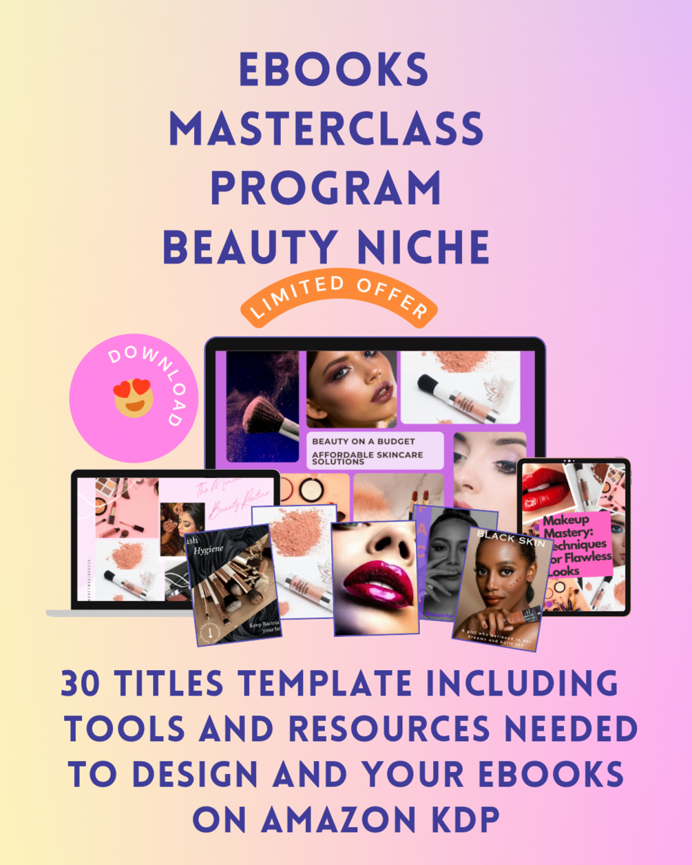 EBOOKS MASTERCLASS PROGRAM FOR THE BEAUTY NICHE