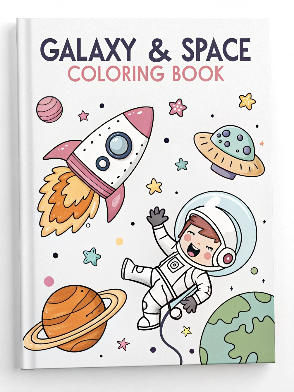 Galaxy & Space Coloring Book for Kids – 20 Fun Printable Pages of ...