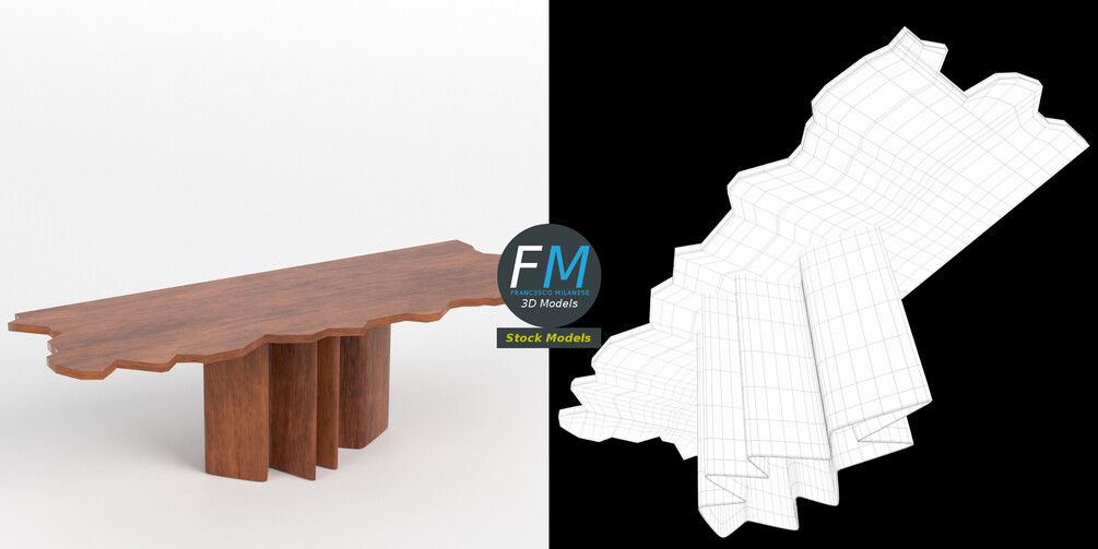3D MODEL - Table desk 7