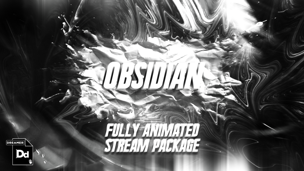 OBSIDIAN Fully Animated Live Stream Package