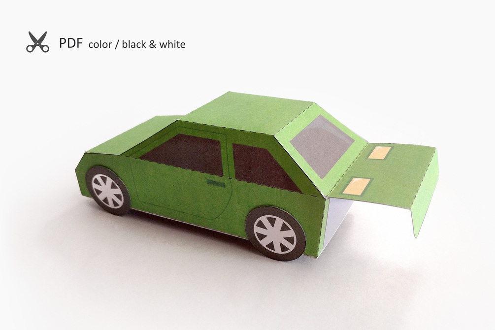CAR Type A. Paper Toy / Gift Box