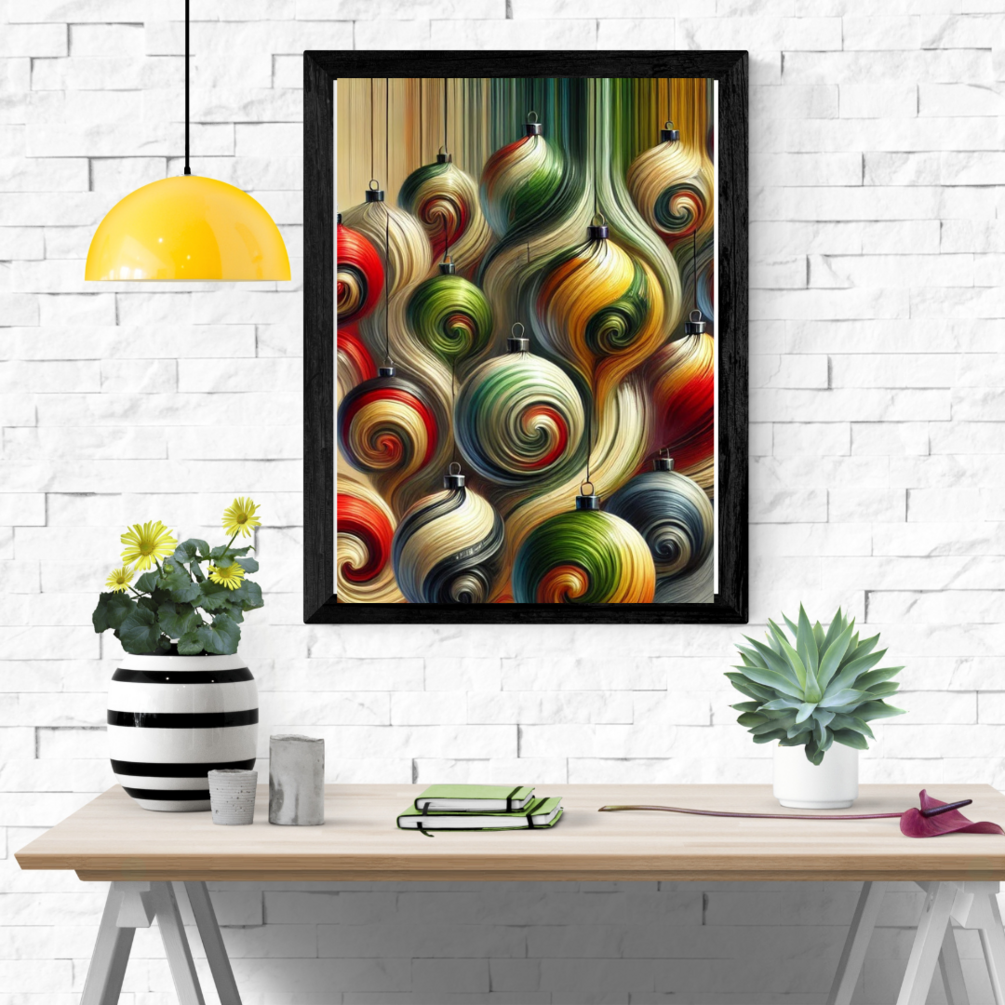 Abstract Christmas Ornaments