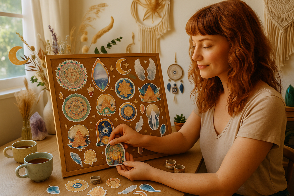 Celestial Harmony – 10 Spiritual Stickers