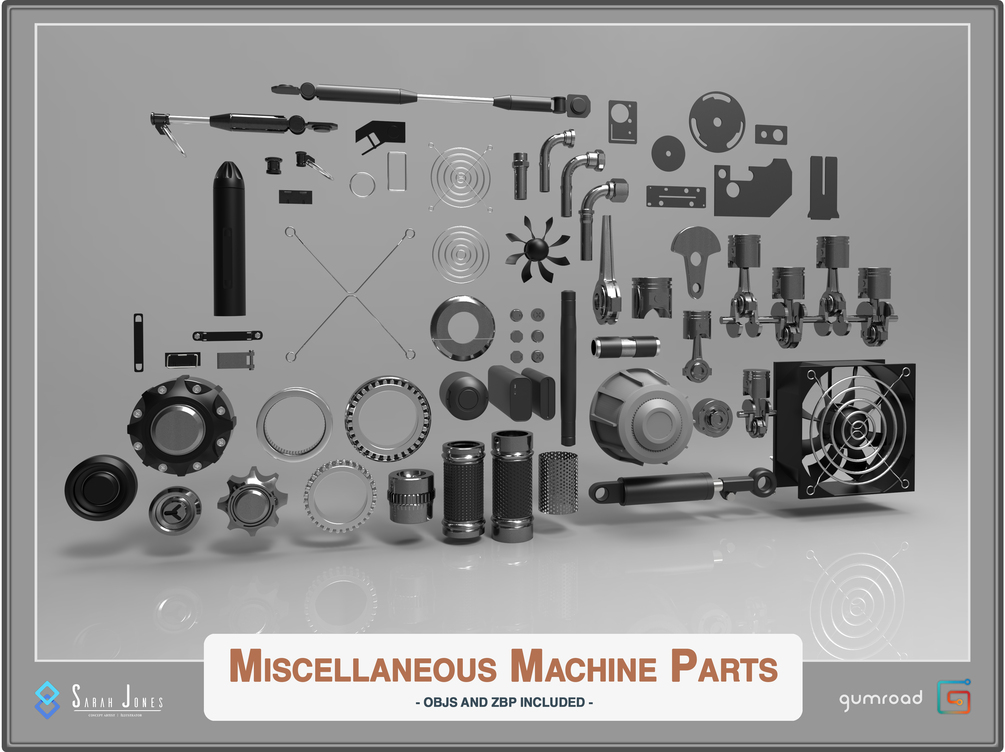 Kitbash: Miscellaneous Machine Parts