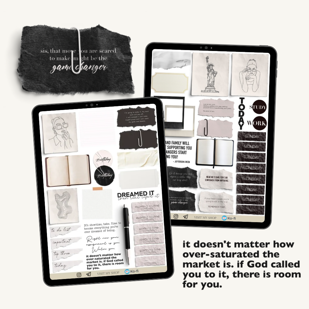 Collage Creator stickers, GoodNotes & PNG