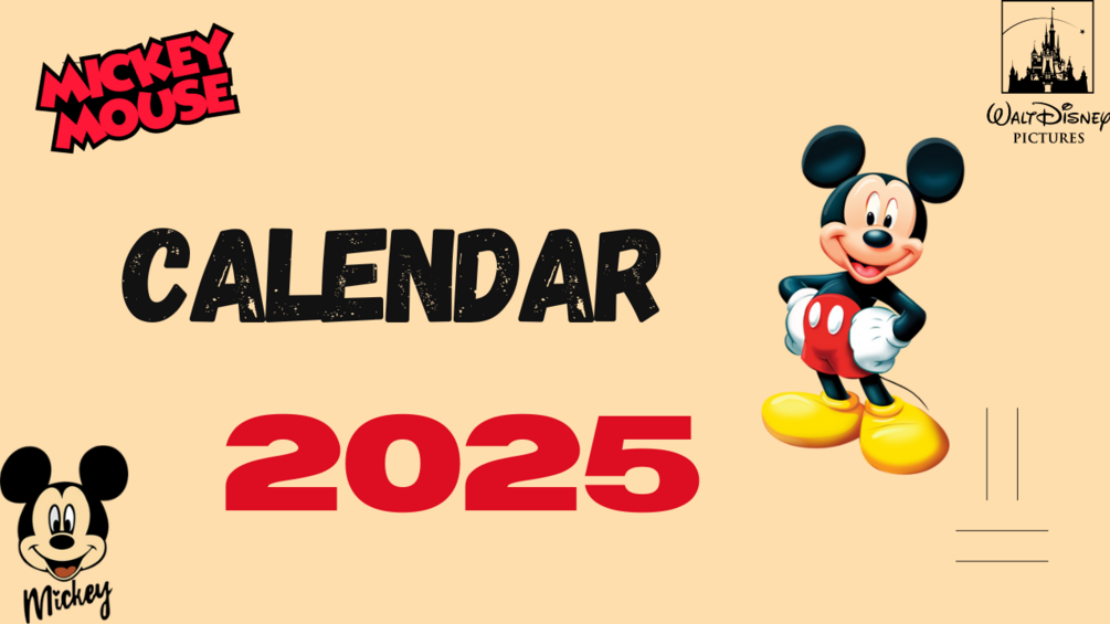 Calendar 2025 Mickey Mouse