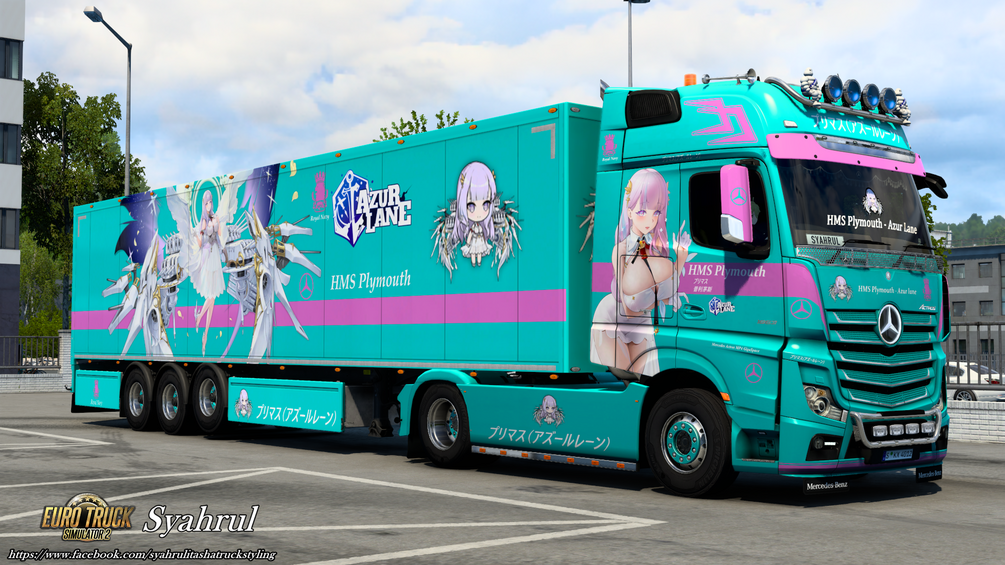 [ETS2] HMS Plymouth - Azur Lane [Combo Skinpack]