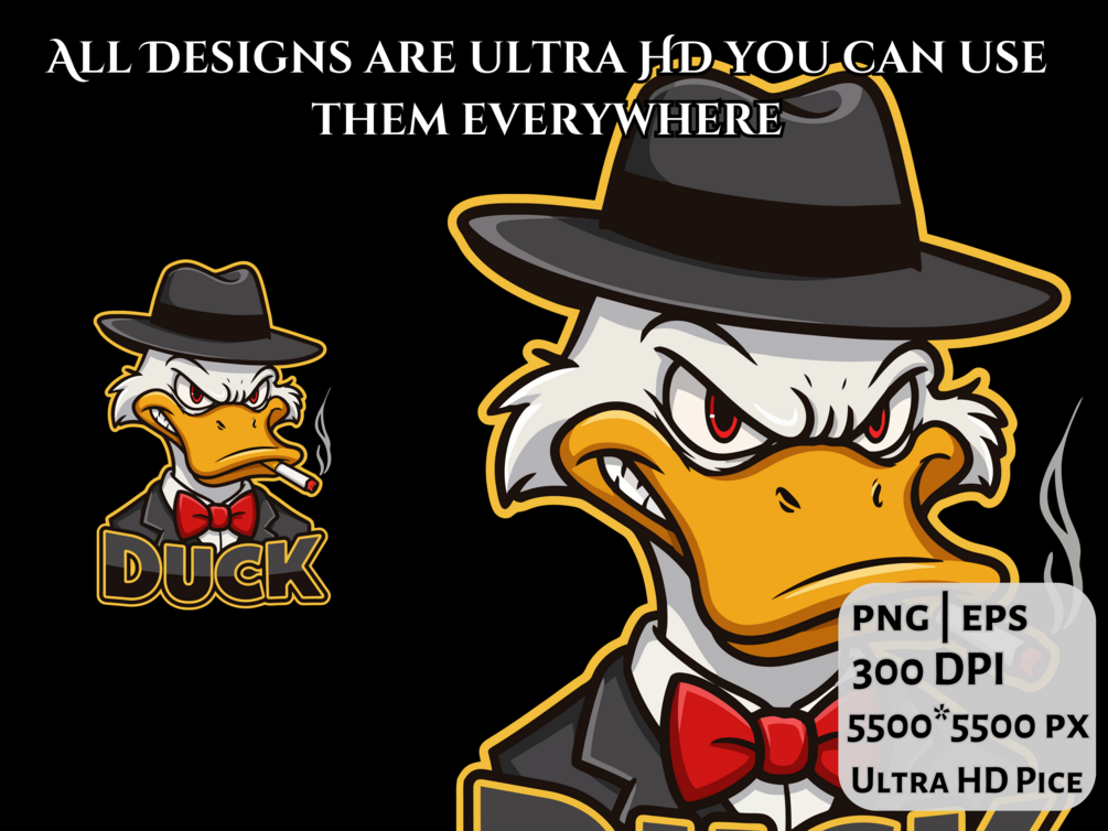 Duck Cartoon T-shirt Design, Funny Duck Design, Duck Lover Design ...
