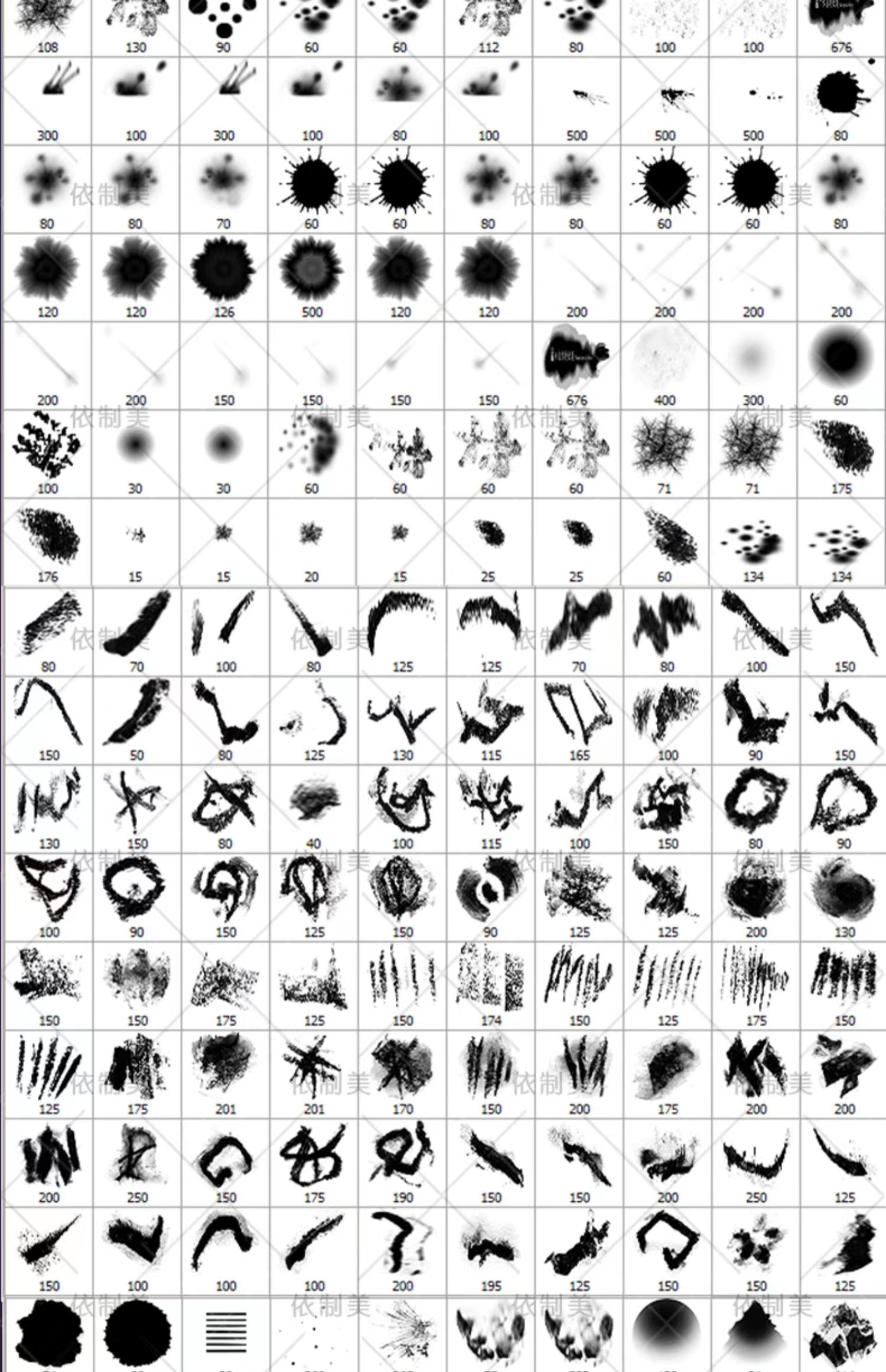 Selected Brushes Painting God Full Version 450 Models t500 Customization