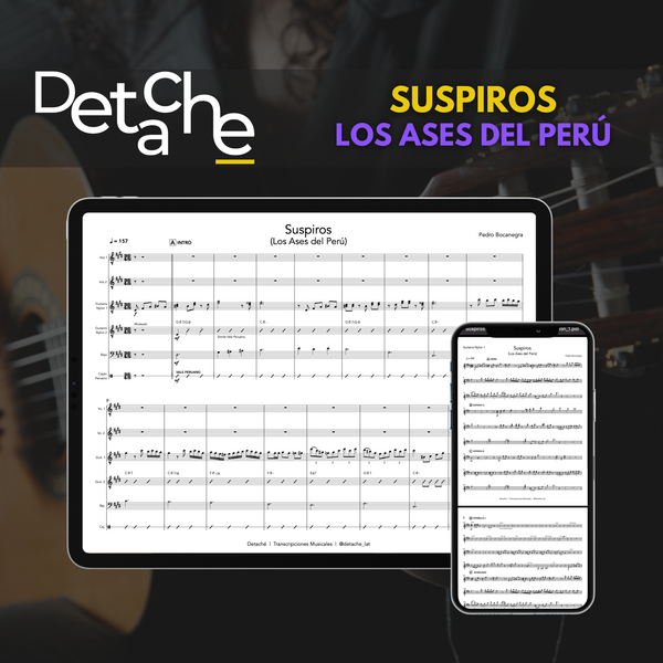 Las Avispas - Juan Luis Guerra (Score completo + Partes individuales)