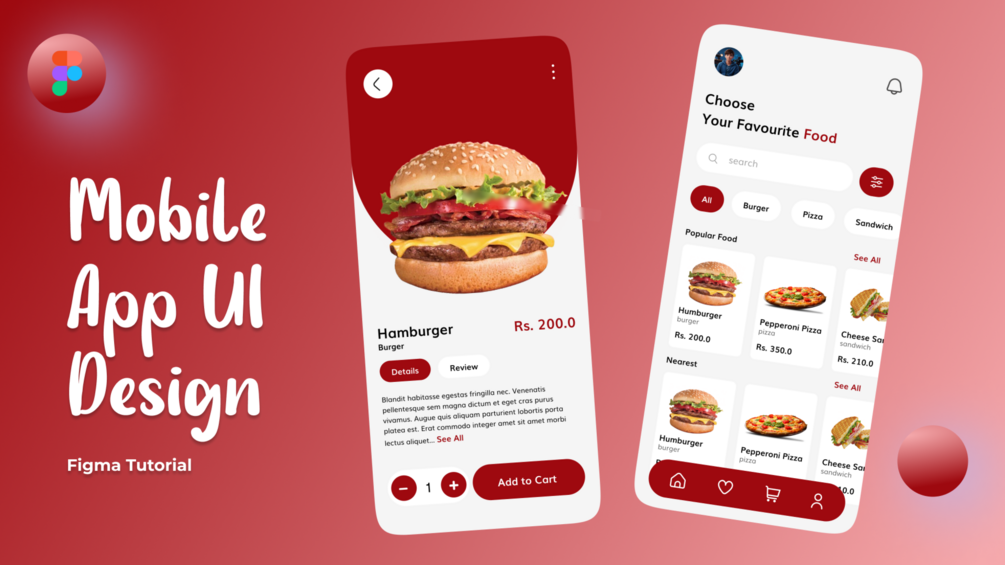 Burger Mobile App UI/UX Design