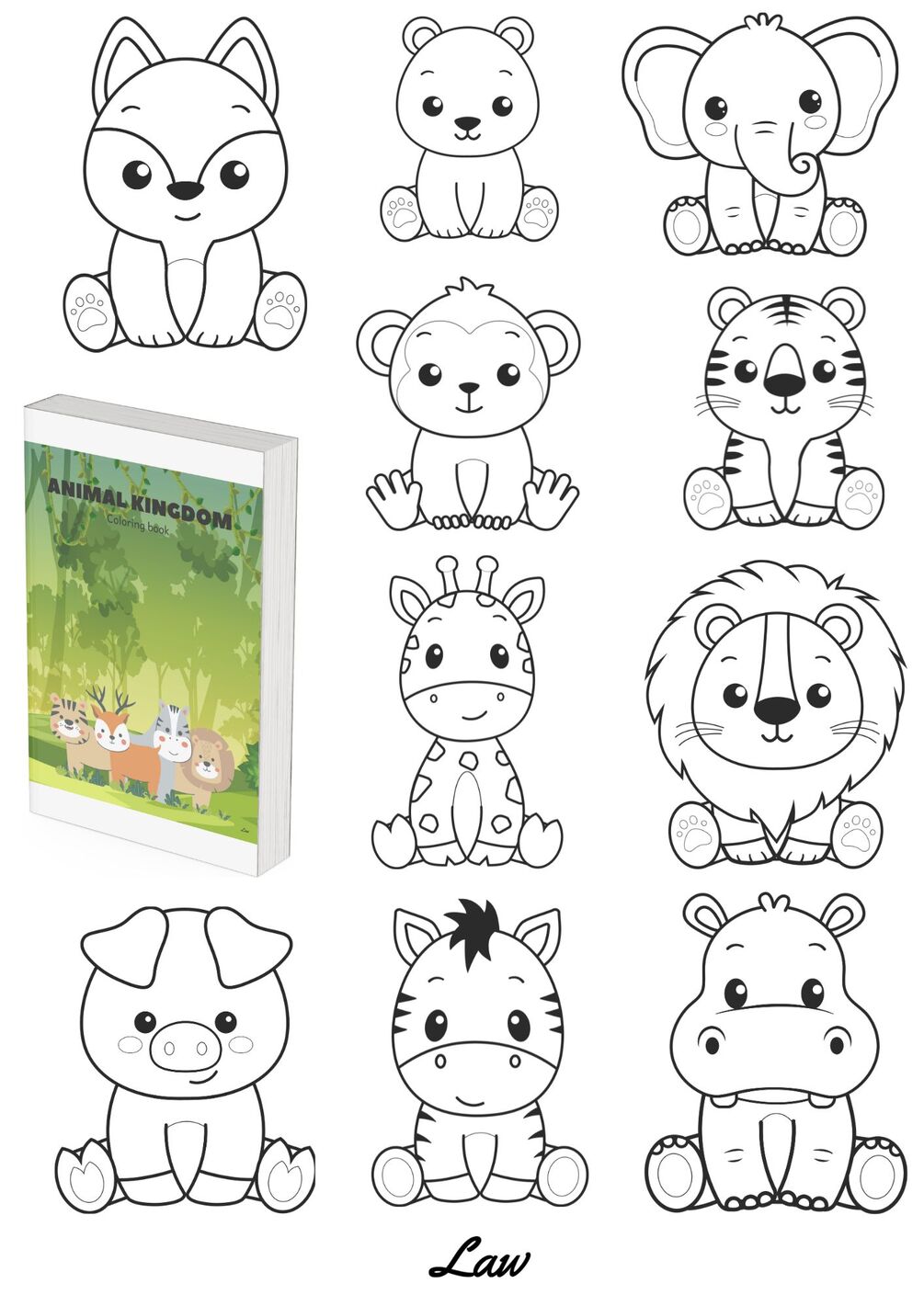 Animal Kingdom Coloring Book