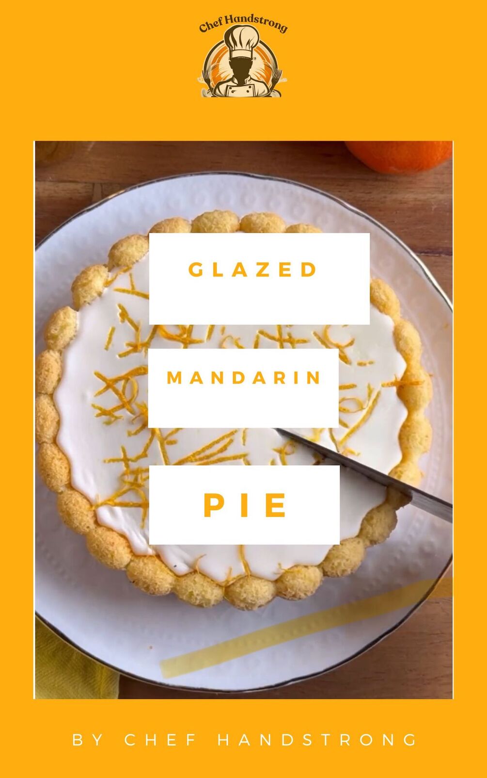 Glazed Mandarin Cake 🍊 Recipe card