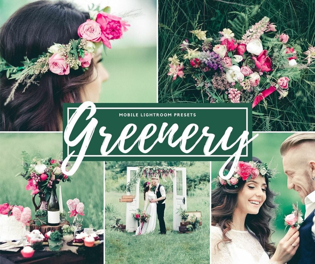 4 Greenery Mobile Lightroom Presets