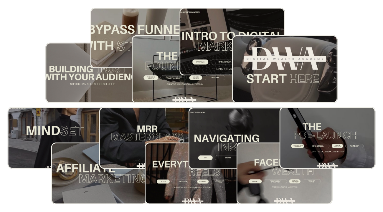 Digital Wealth Academy with Master Resell Rights