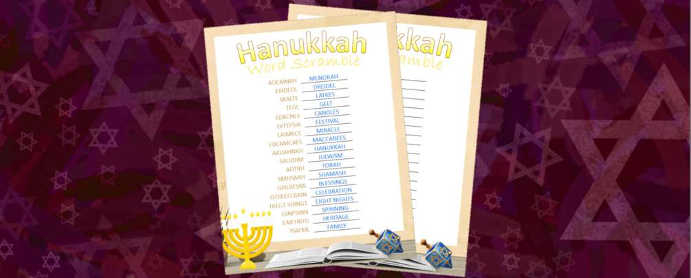 Hanukkah Word Scramble
