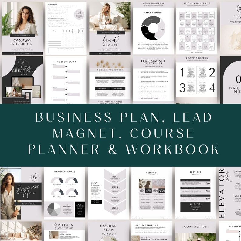 Course Creator Bundle, Course Creation Templates, Course Creator ...