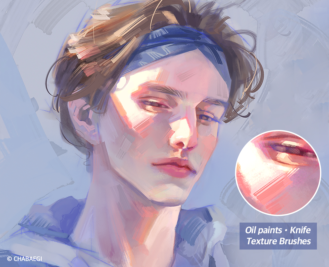 Procreate 15 Types of Brush for Oil Painting Portrait