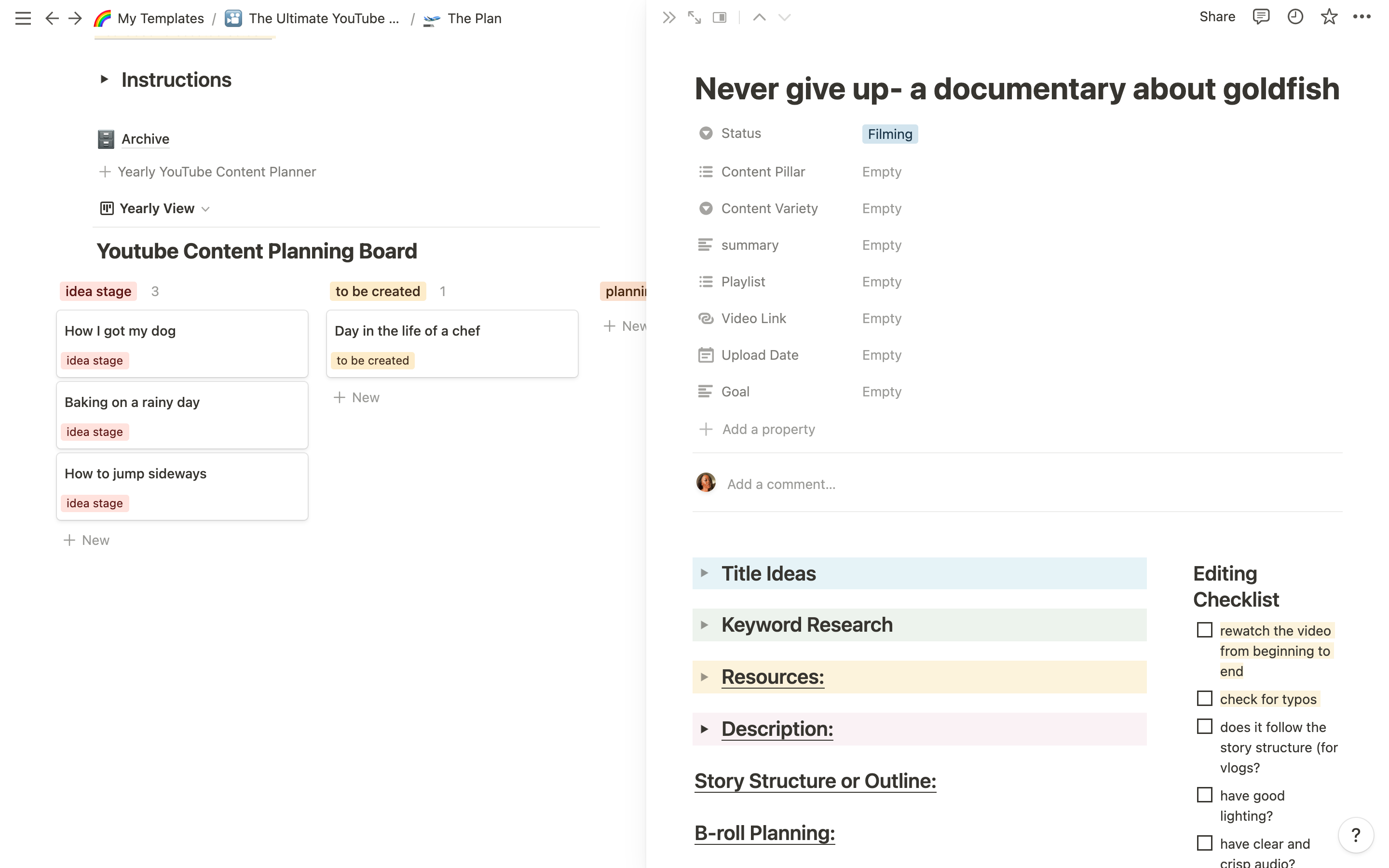 The Ultimate YouTube Content Strategy Planner