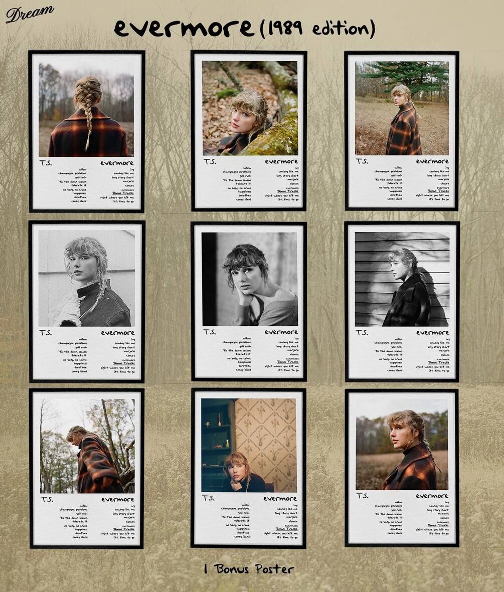 evermore posters collection (1989 edition)
