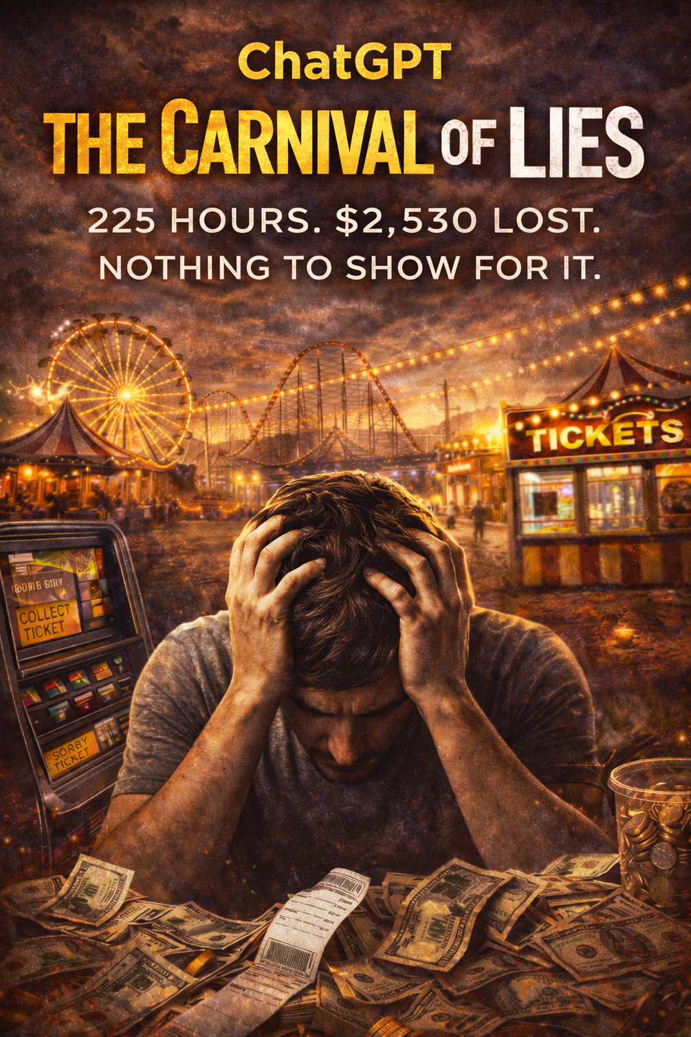 Chat GPT The Carnival of Lies: 225 Hours. $2,530 Lost. Nothing to Show ...