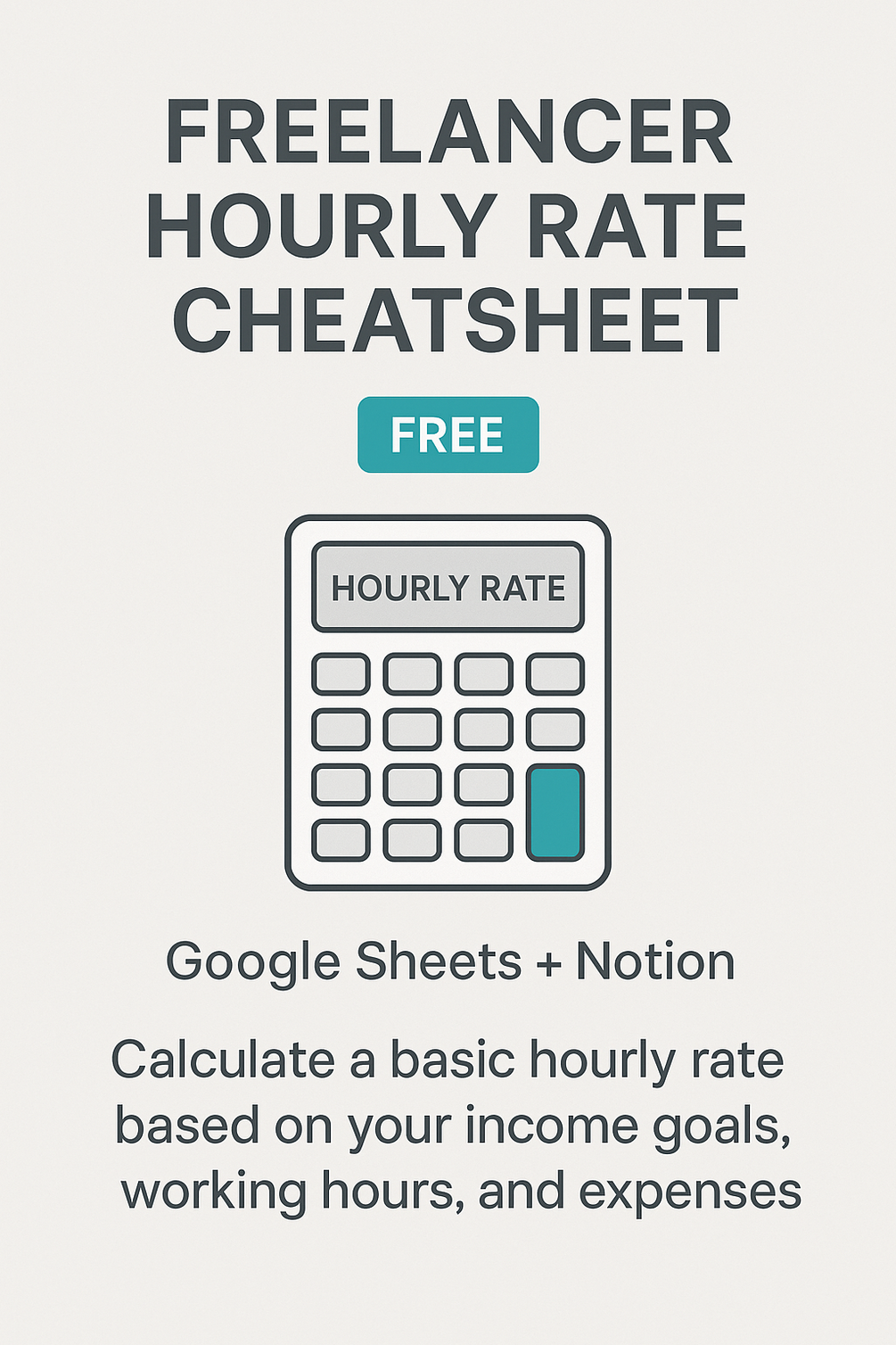 Freelancer Hourly Rate Cheatsheet