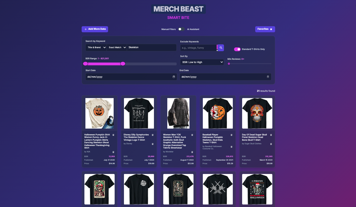 Merch Beast Tools