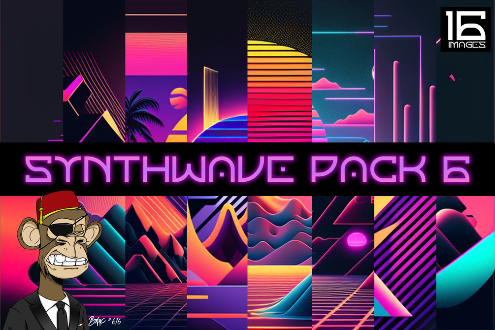 SYNTHWAVE BACKGROUND PACK 6