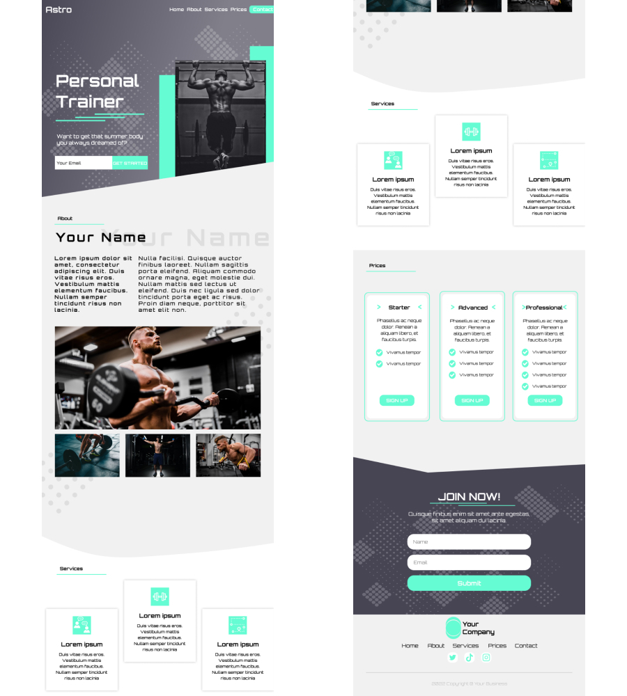 [Fitness] Personal Trainer Landing Page - Fully Responsive, Awesome ...