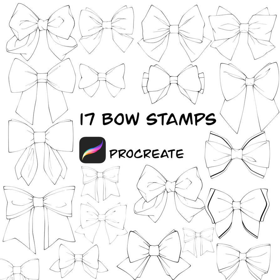 17 Procreate Brushes | Bow Sketch Linework Fine Liner Brushes | Bow ...