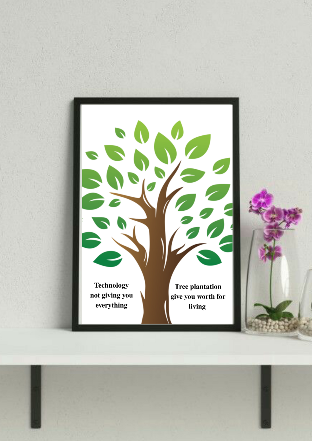 Tree Plantation Awareness Poster With A Message|Digital Downloadable ...