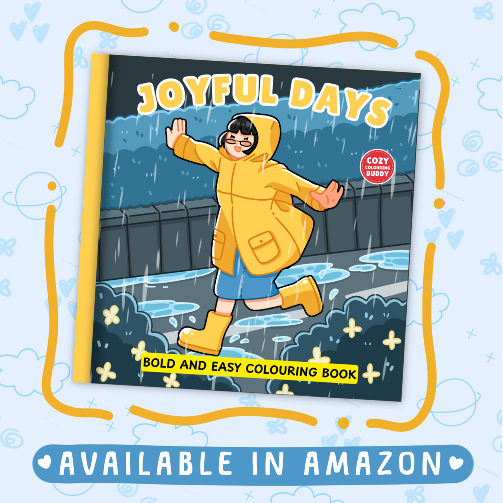 Joyful Days Bold and Easy Colouring Book