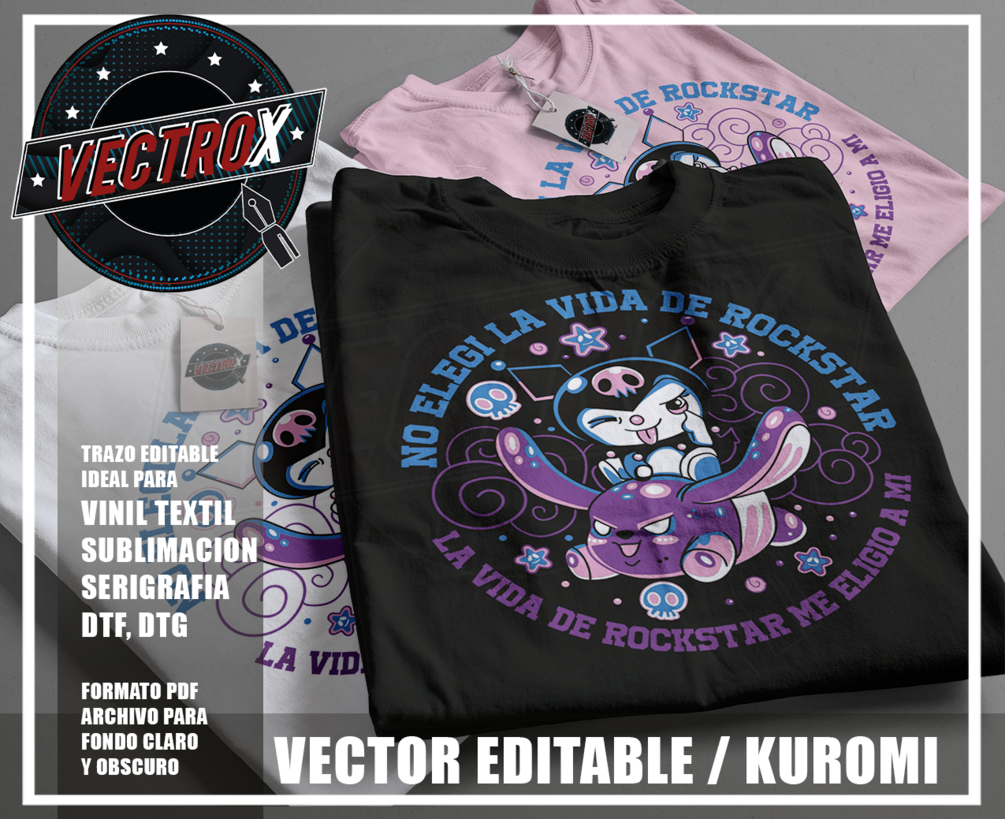 Vector Editable - Kuromi