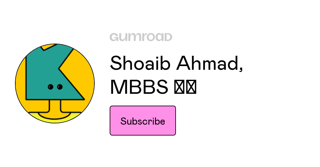 Shoaib Ahmad, MBBS 🩺🥼