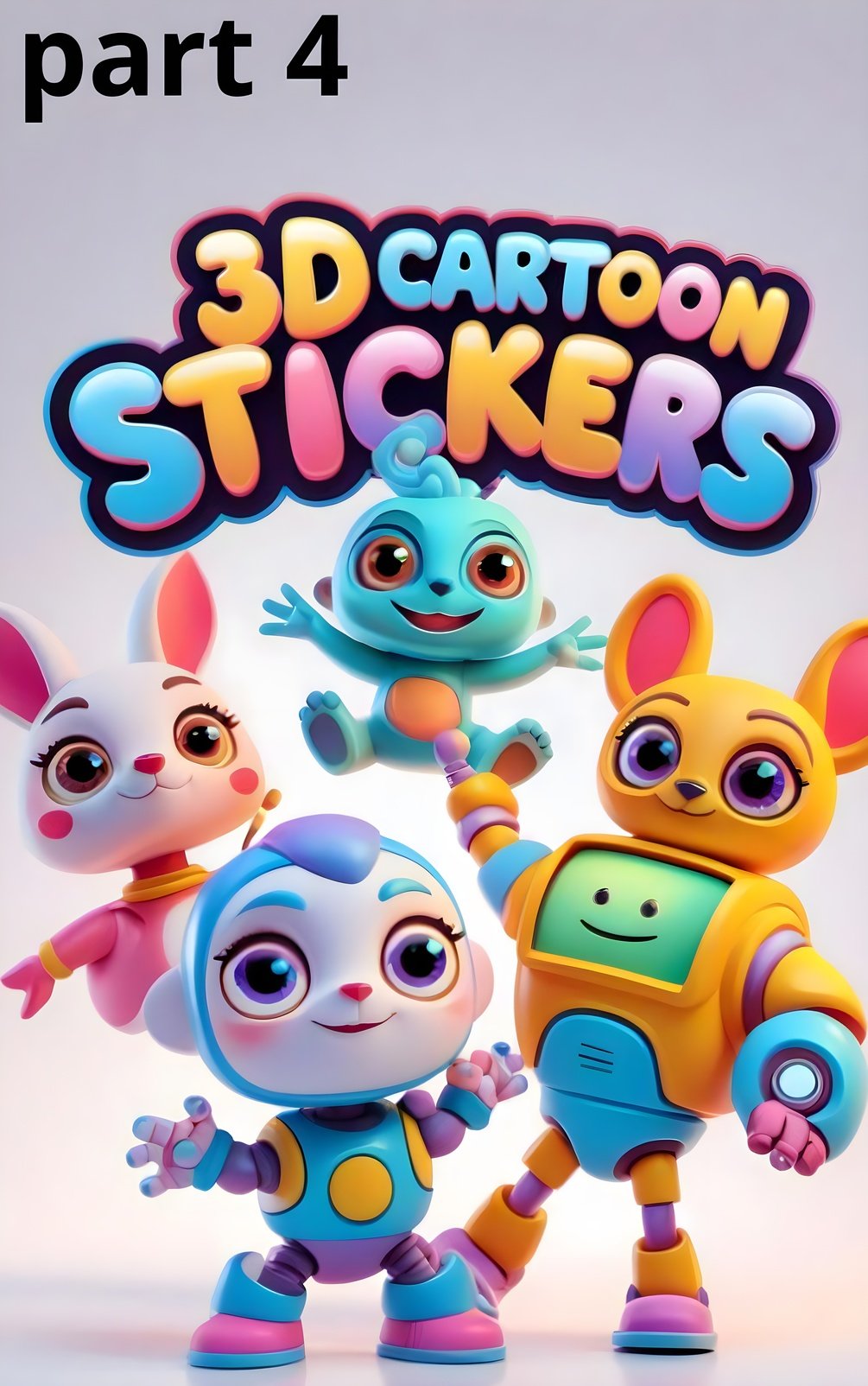 3D CARTOON STICKERS PACK(PART4)