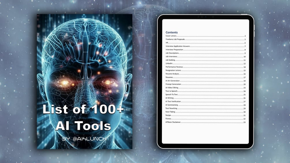 List of 100+ AI Tools: that will help you save lots of time and money