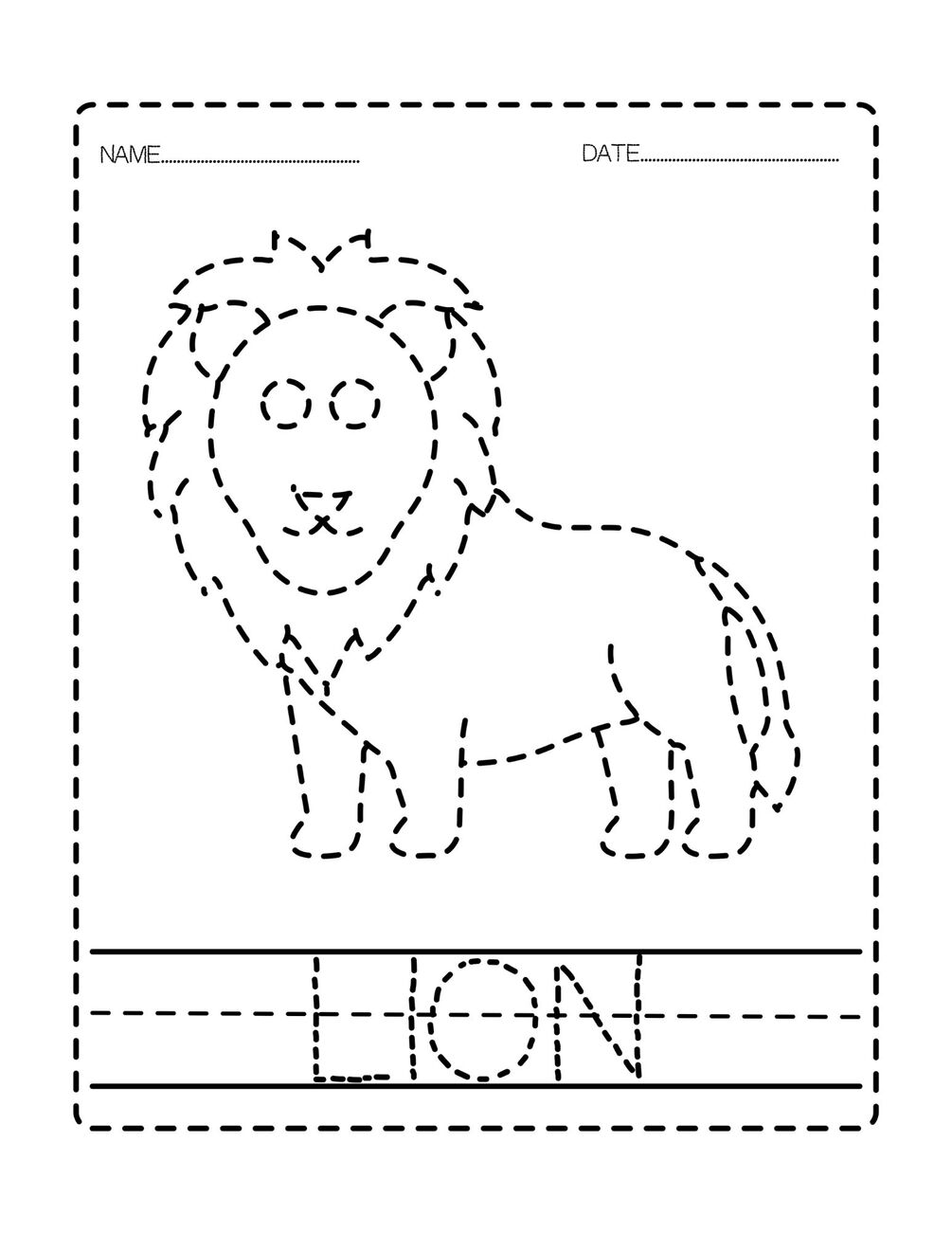 Tracing Animals Workbook for Kids (Ages 3–6) | Trace, Color & Learn Animals