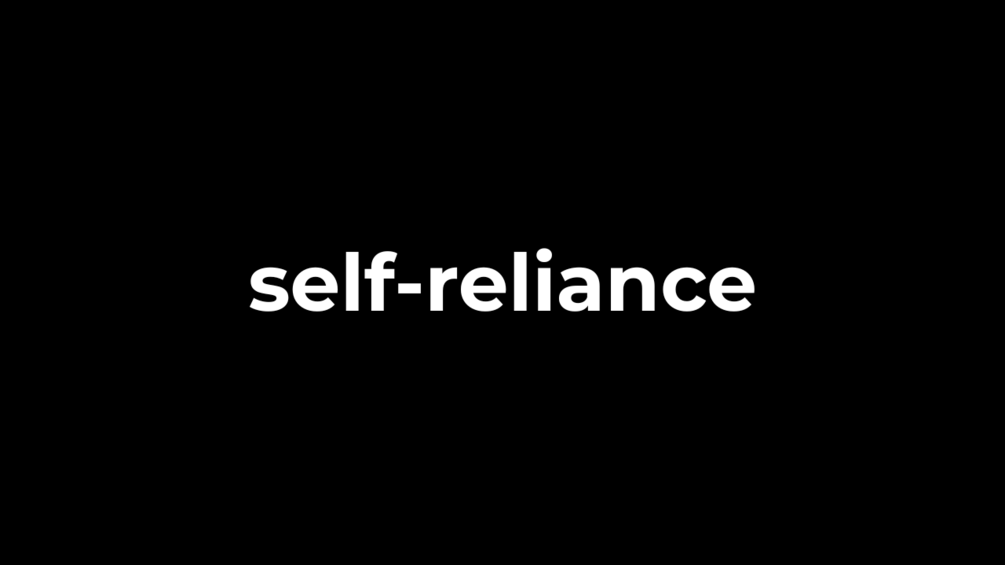 self-reliance