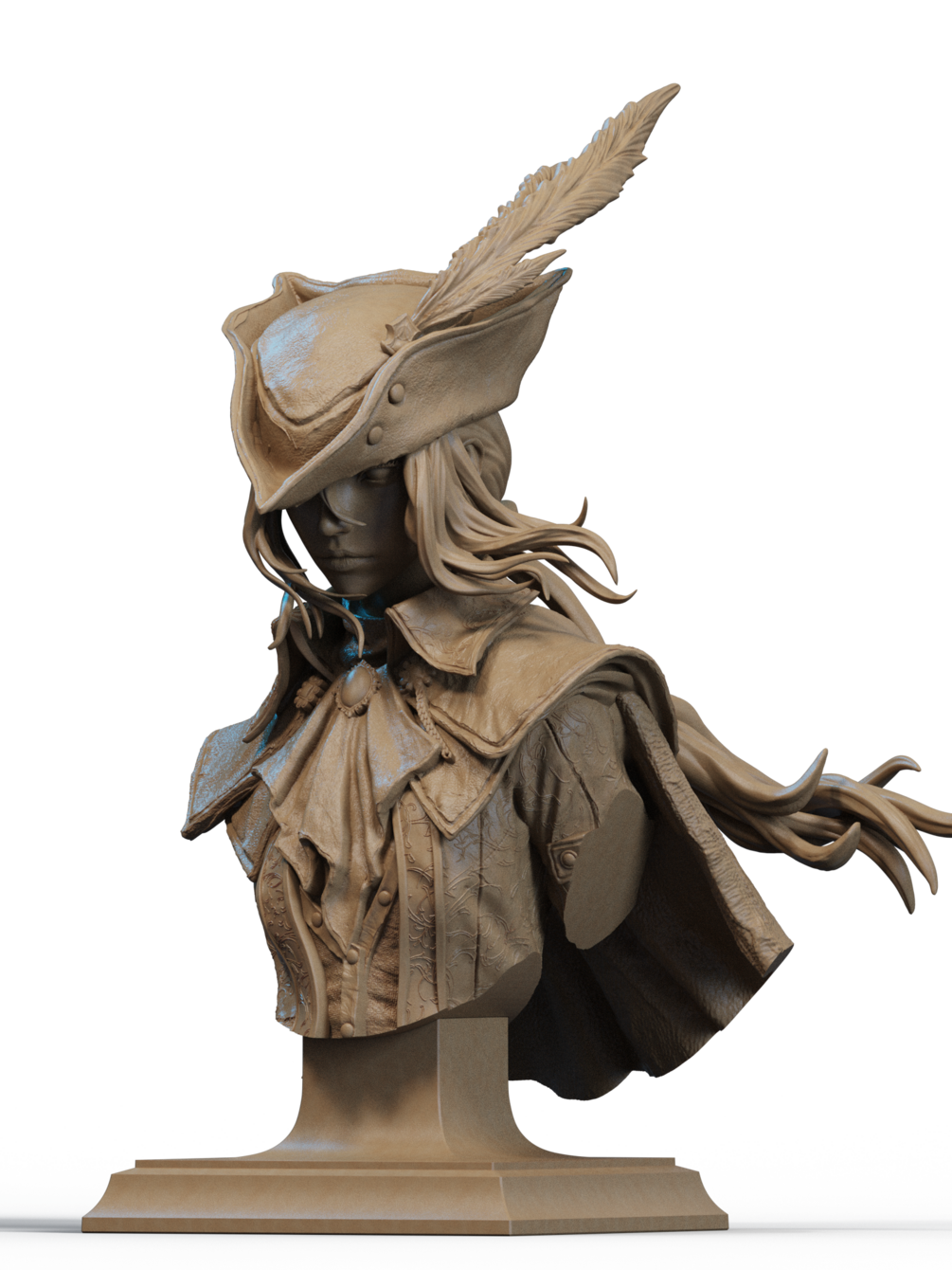 Lady Maria Bust 3D Print