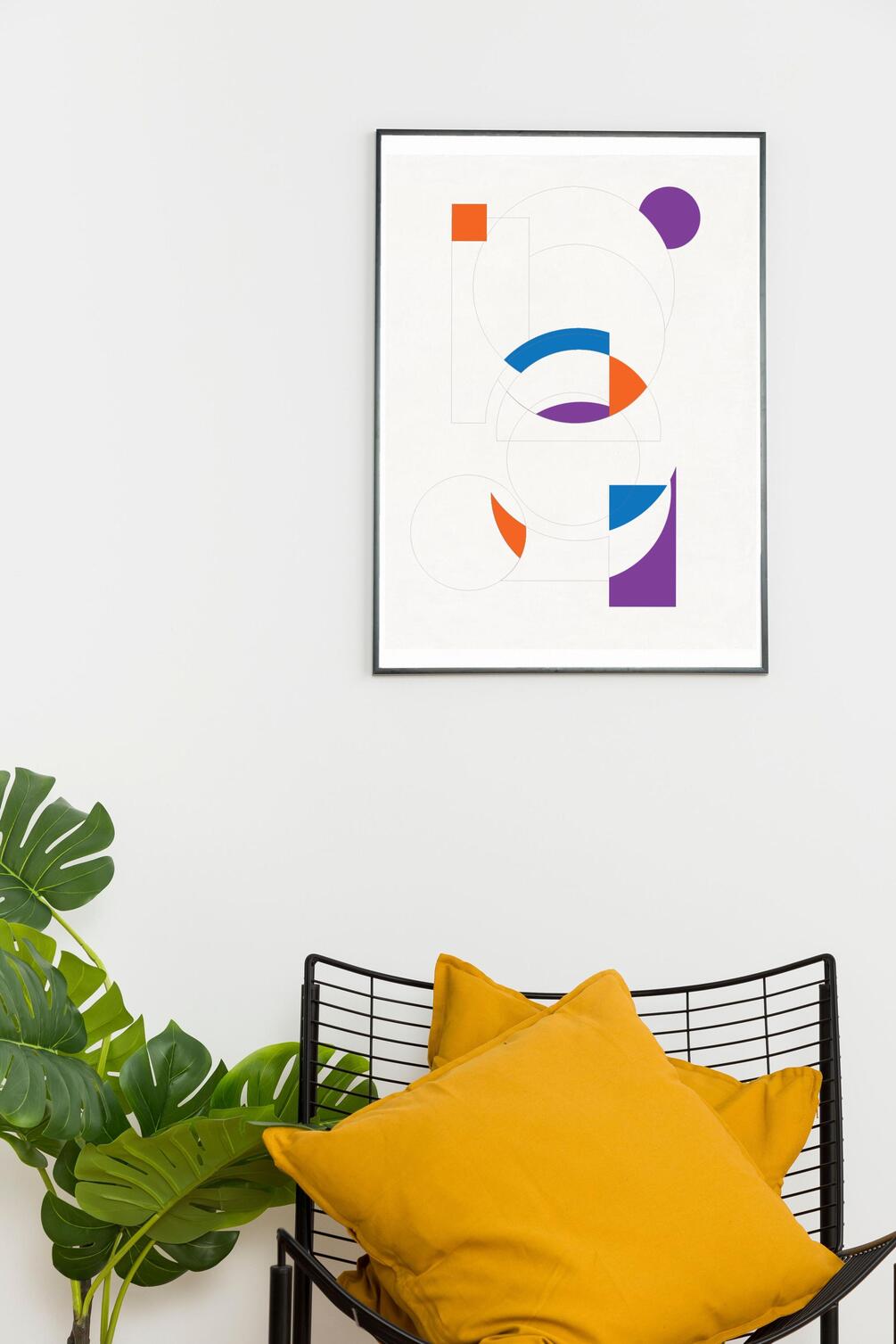 Geometric Wall Art, Abstract Painting, Minimalism, Digital Art, Wall ...