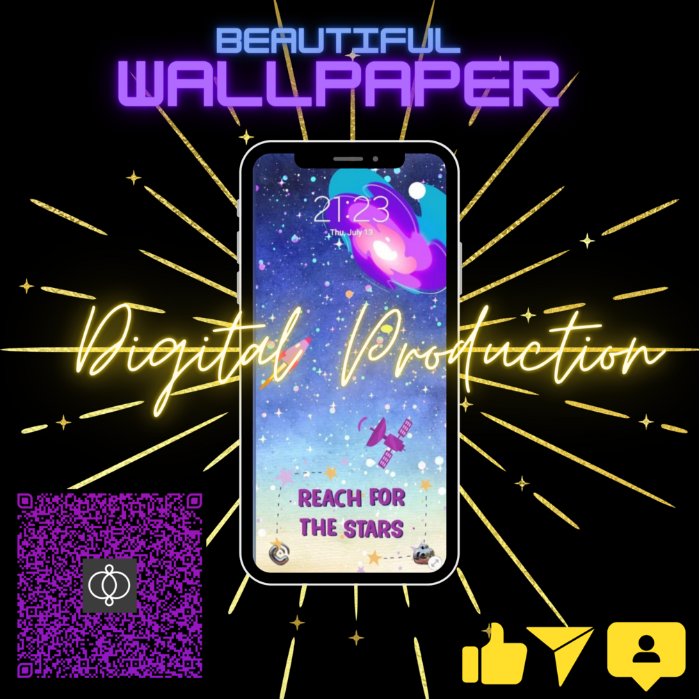 Space theme phone wallpaper