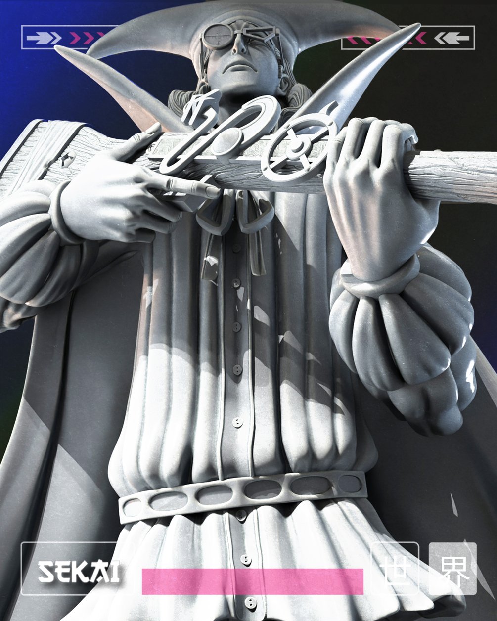 Van Augur Sculpture and Bust - Sekai 3D Models - Tested and Ready for ...