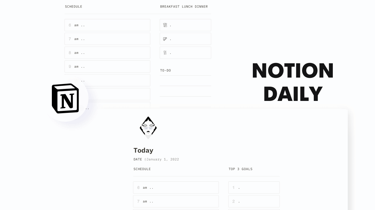 Notion Daily Planner