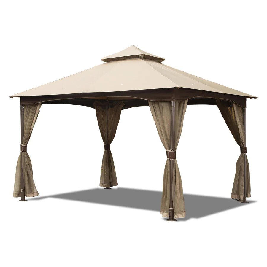 METAL FRAME WATERPROOF DOUBLE-ROOF CANOPY