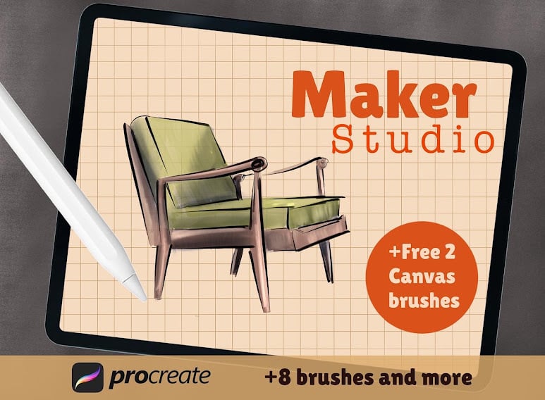 Maker Studio Brushes for Procreate